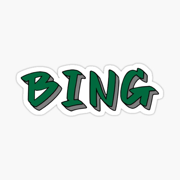 "BING STICKER " Sticker for Sale by ava-olivia | Redbubble