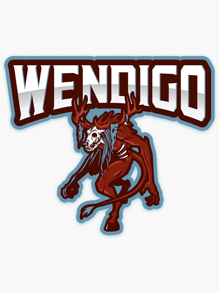 "Wendigo" Sticker for Sale by gnoskills | Redbubble