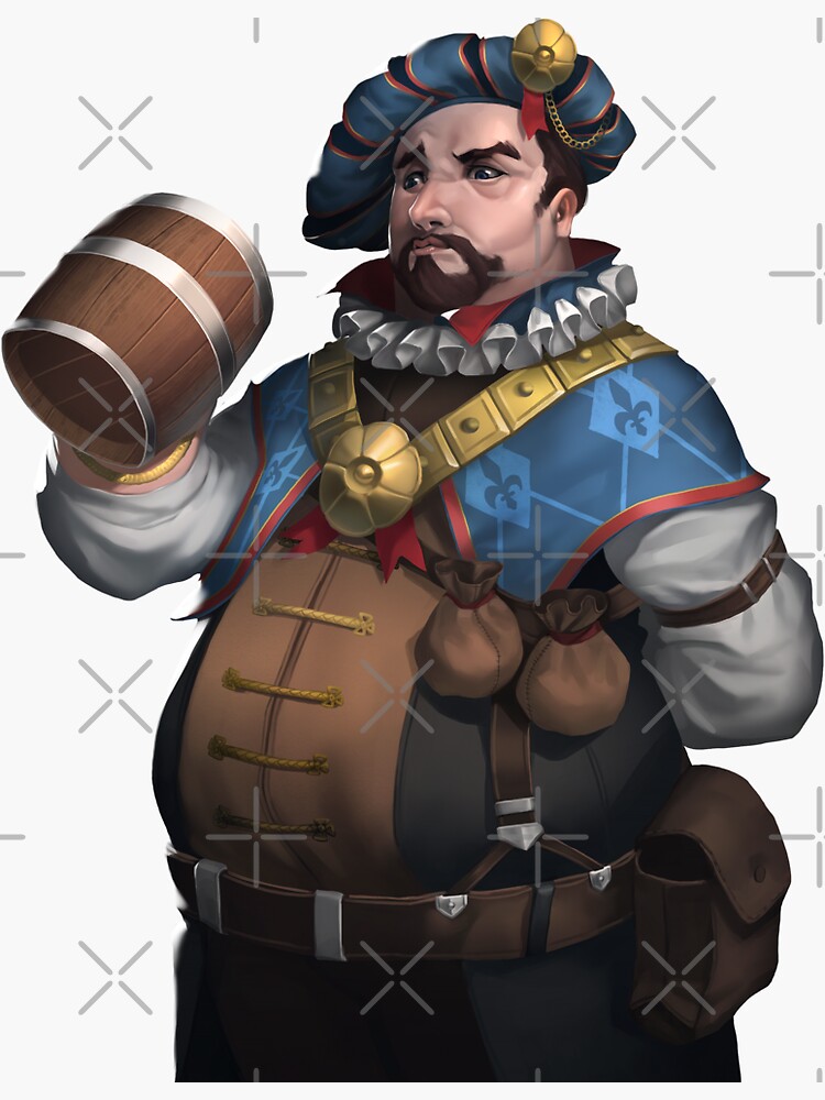 "Nat19: Merchant Lord Mogred Silverwing" Sticker for Sale by ...