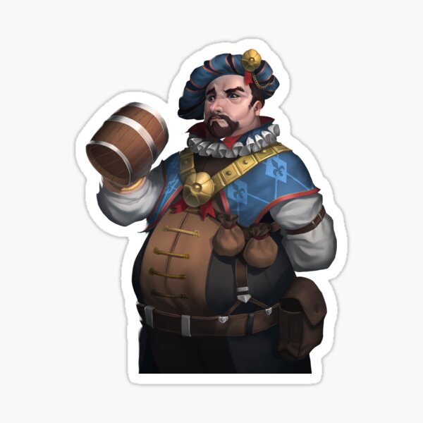 "Nat19: Merchant Lord Mogred Silverwing" Sticker for Sale by ...