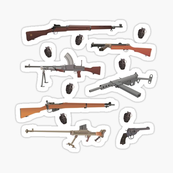 "British WW2 Weapons" Sticker for Sale by NorseTech | Redbubble