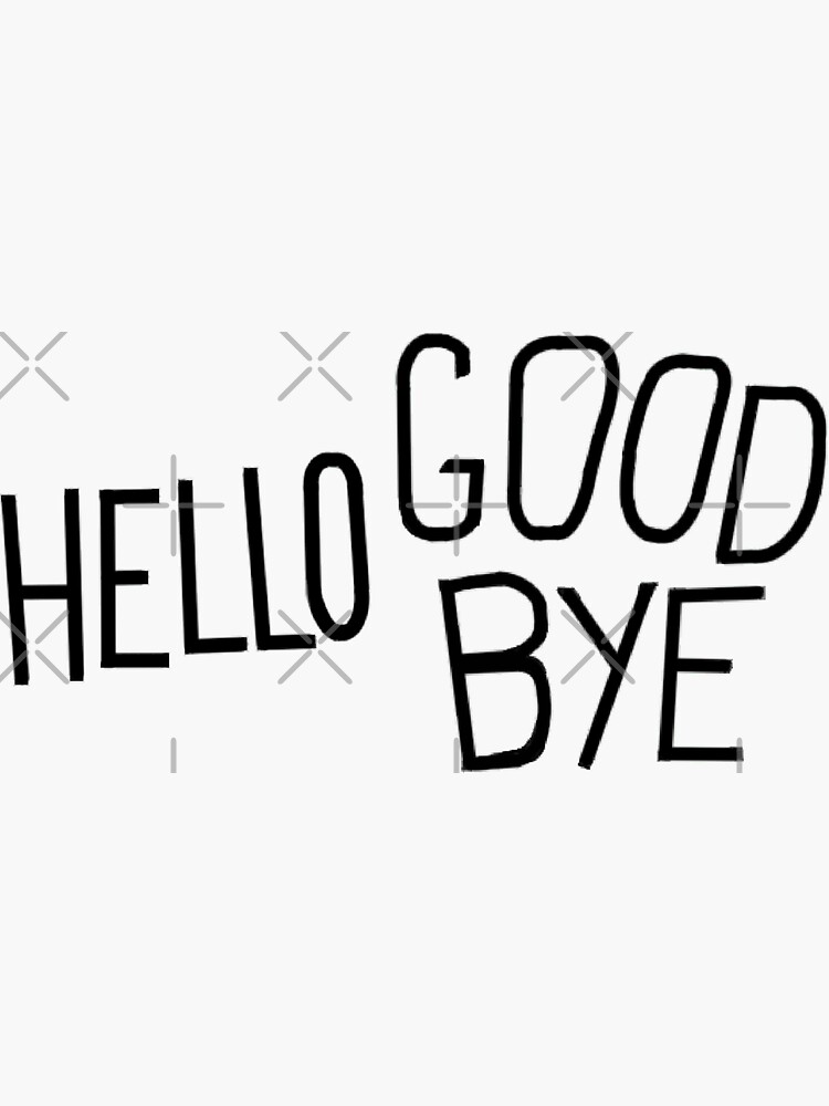 "Klaus Hargreeve's Hello Goodbye hand tattoos" Sticker for Sale by ...