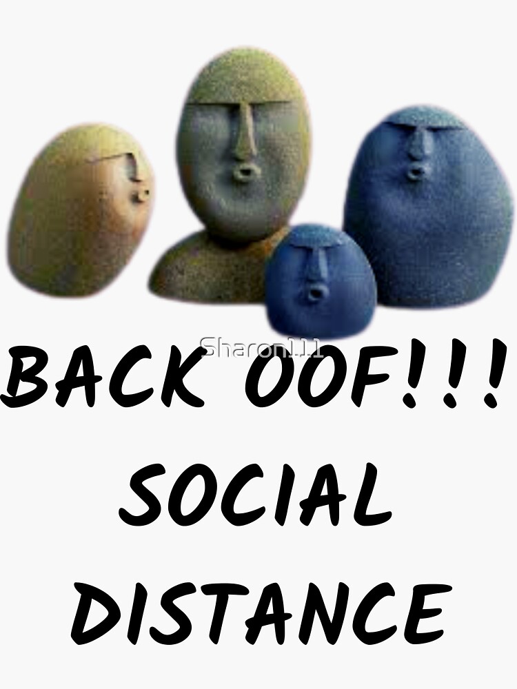 "OOF STONES MEME" Sticker by Sharon111 | Redbubble