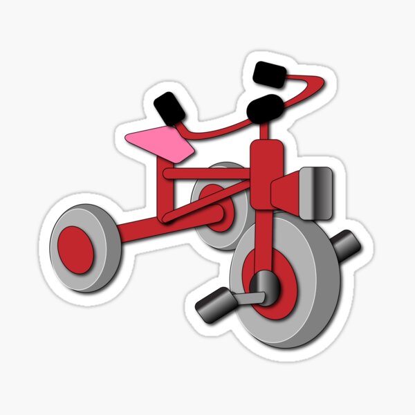 "tricycle" Sticker for Sale by Syadvad | Redbubble
