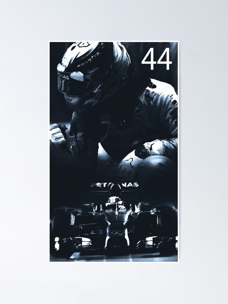"Lewis Hamilton 44 - Vintage_F1_2022" Poster for Sale by Malaka7 ...