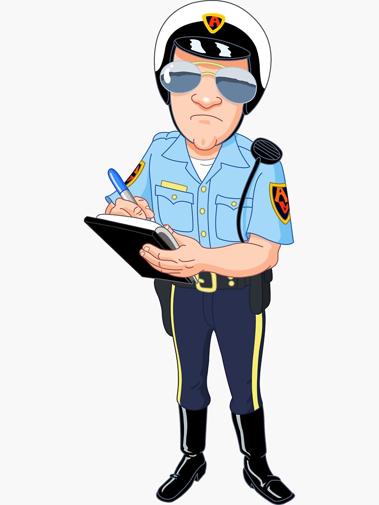 "Policeman" Sticker for Sale by yayayoy | Redbubble