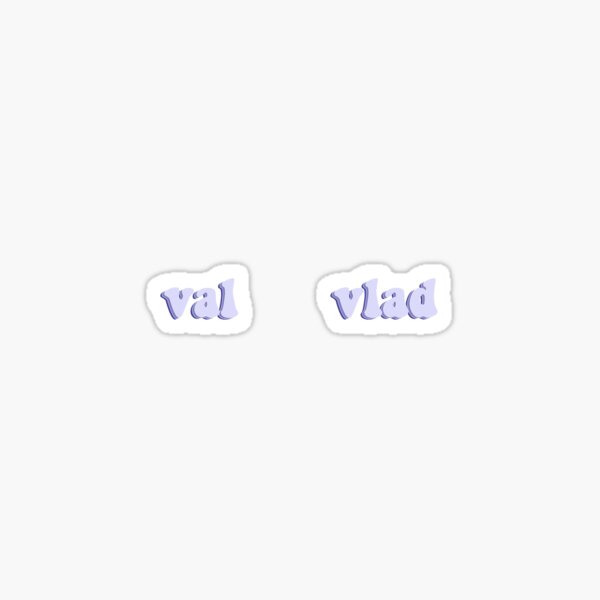 "Val and Vlad" Sticker for Sale by sarah-freeman | Redbubble