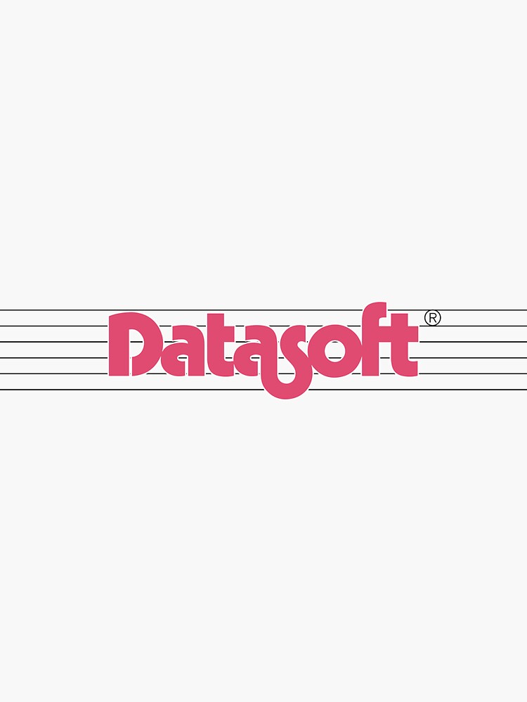 "Datasoft C64 Logo" Sticker for Sale by vintagepieter | Redbubble