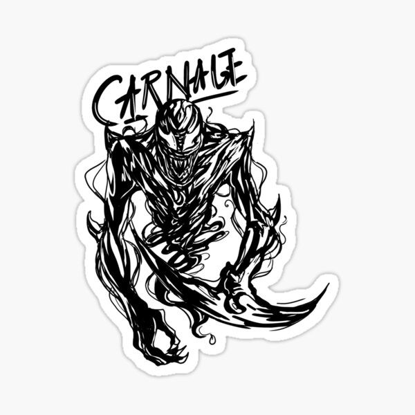 "Carnage" Sticker for Sale by Hazaki009 | Redbubble