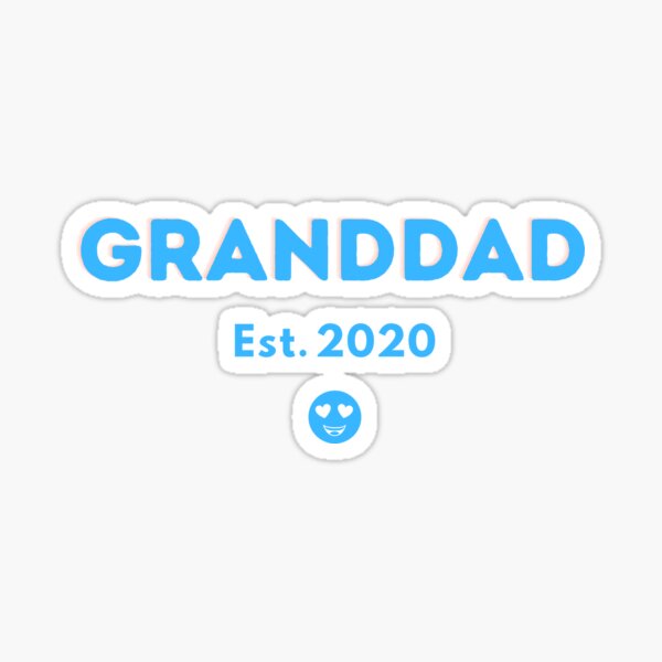 " GRANDDAD Est. 2020" Sticker by AtarangiDesigns | Redbubble