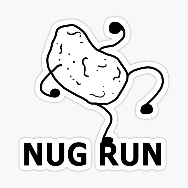 "Nug Run" Sticker by StarSailor | Redbubble