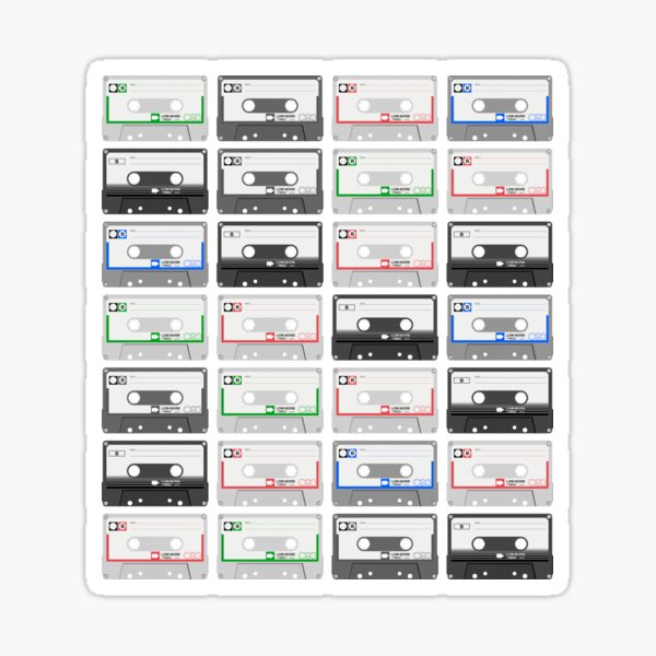 "Audio cassette" Sticker by serpico93 | Redbubble