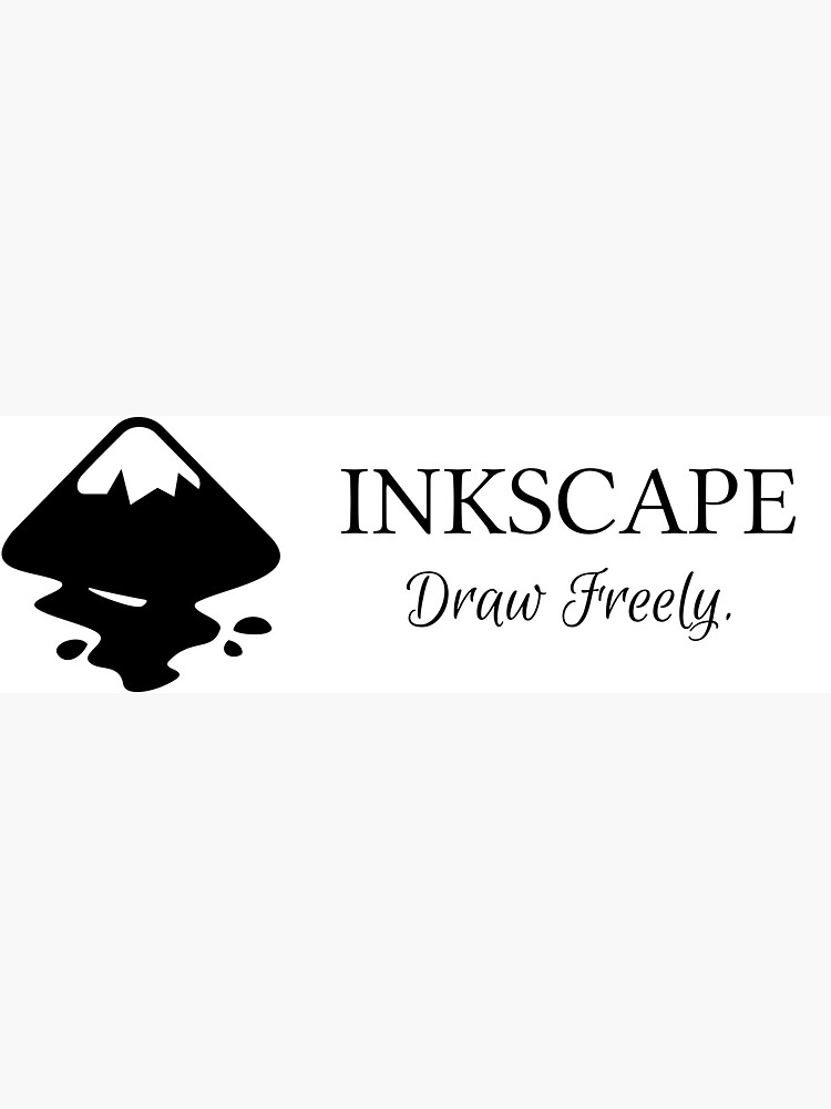 "Inkscape (with text)" Sticker for Sale by quinnhempstead | Redbubble