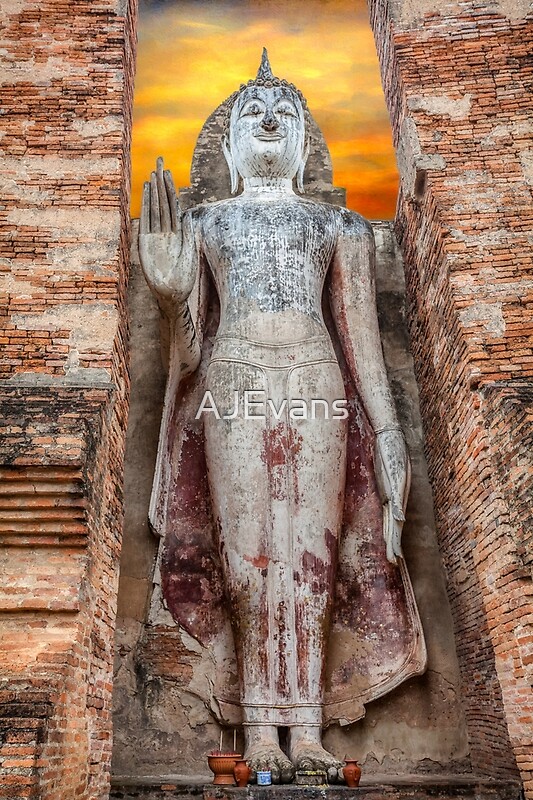 "Phra Attharot Buddha Thailand" by Adrian Evans | Redbubble