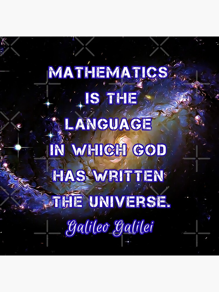 "Mathematician Gift God Wrote Universe with Language Mathematics" Sticker by BubbleMench | Redbubble