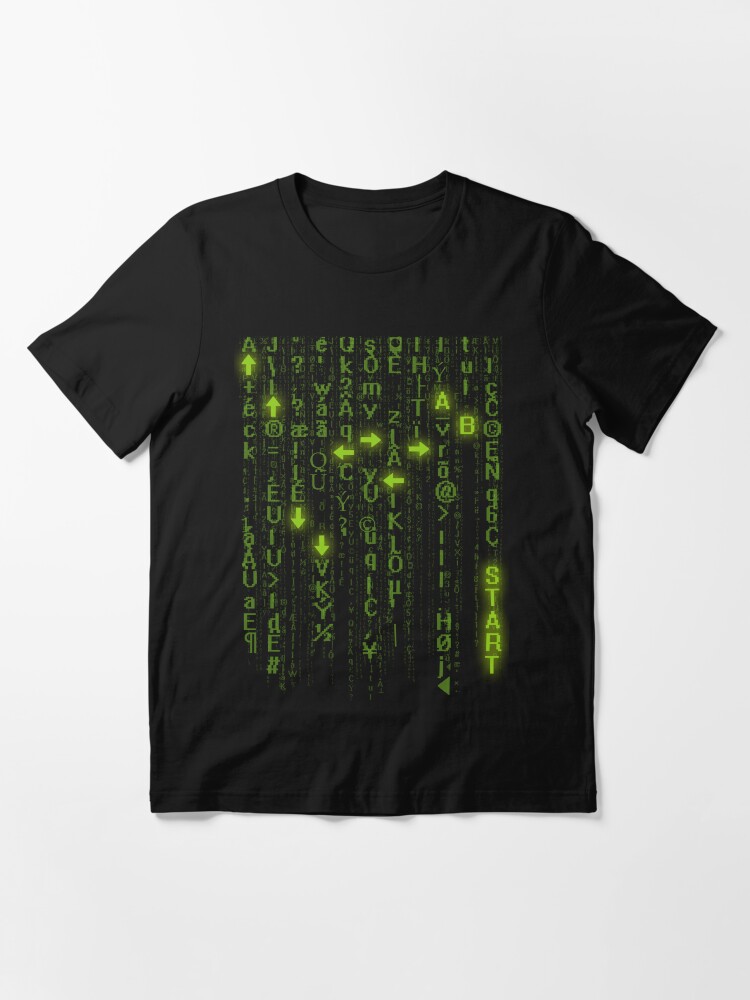 "Konami Matrix" T-shirt for Sale by WheelOfFortune | Redbubble | konami ...