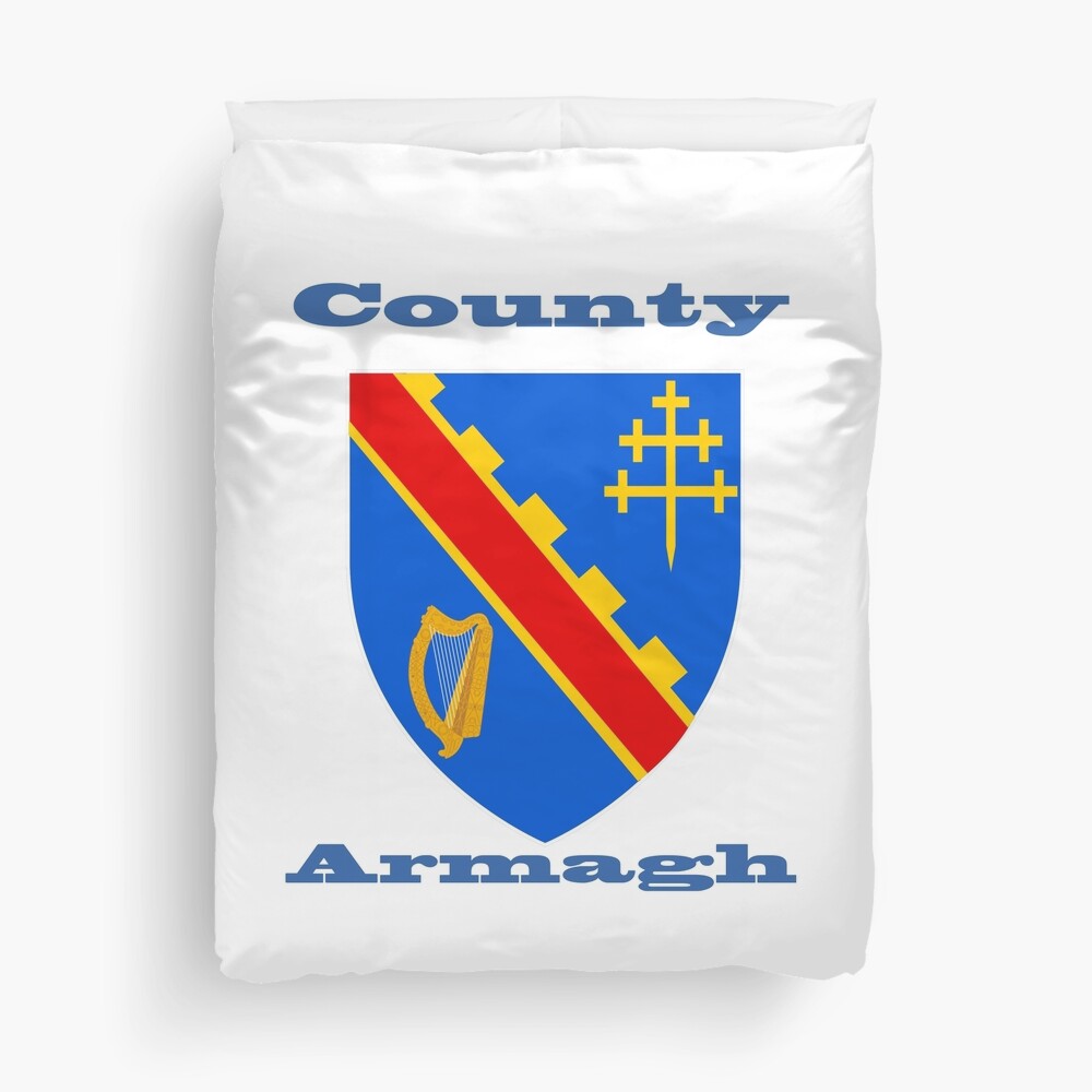 "County Armagh Coat of Arms" Duvet Cover for Sale by CrankyOldDude ...