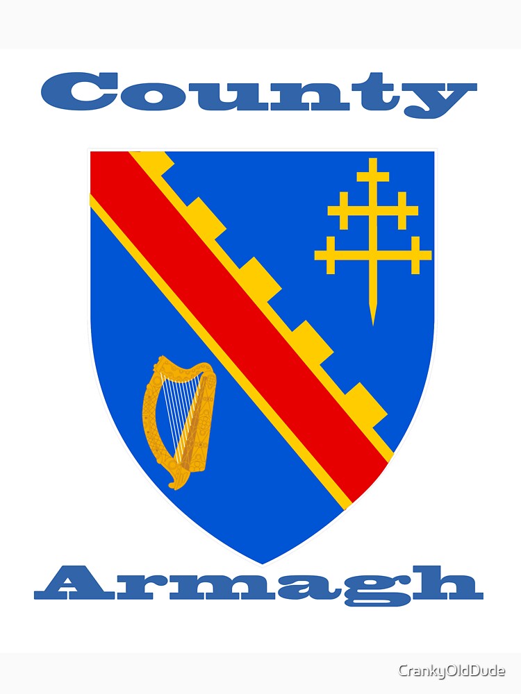 "County Armagh Coat of Arms" T-shirt by CrankyOldDude | Redbubble ...