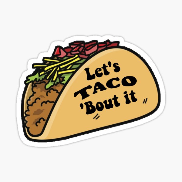 "TACO" Sticker by dmariaa | Redbubble