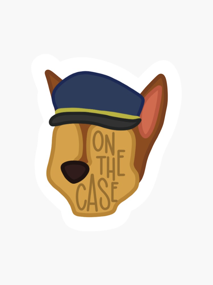 "Chase - Paw Patrol" Sticker by StickityDesigns | Redbubble