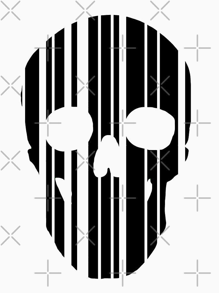 "Barcode Skull" T-shirt by SeijiArt | Redbubble