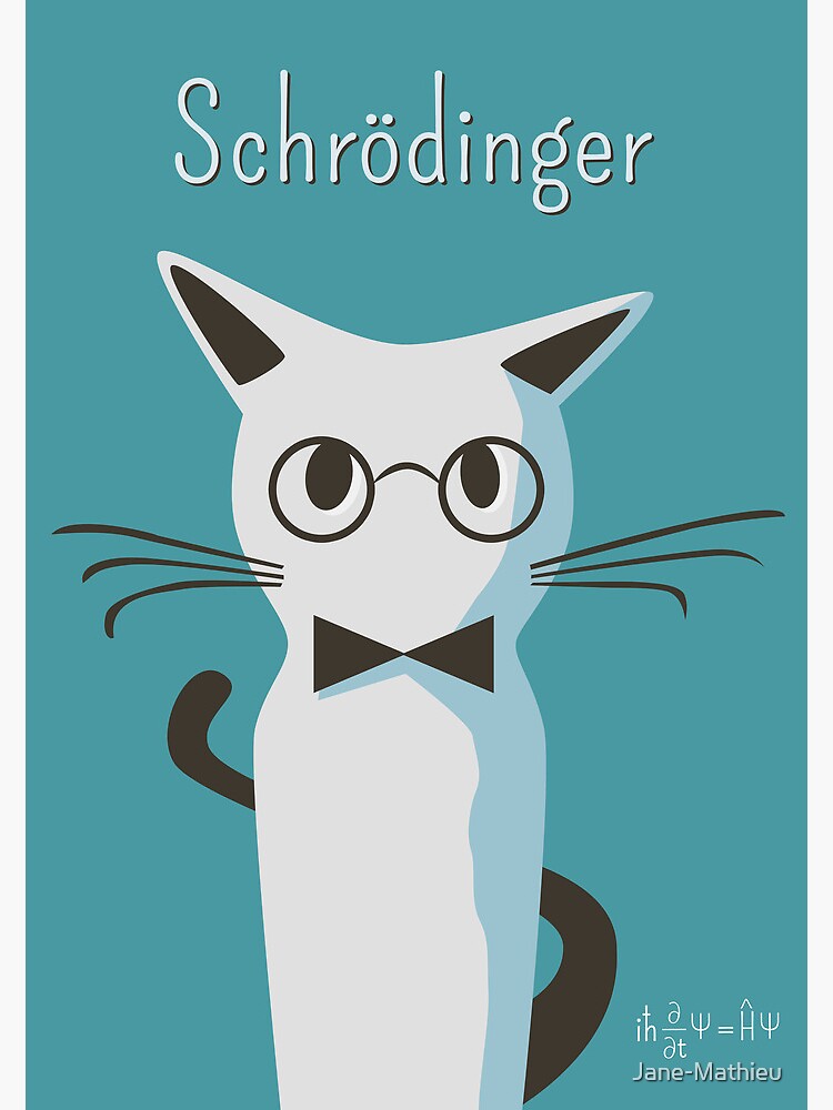 "Schrodinger" Poster by Jane-Mathieu | Redbubble