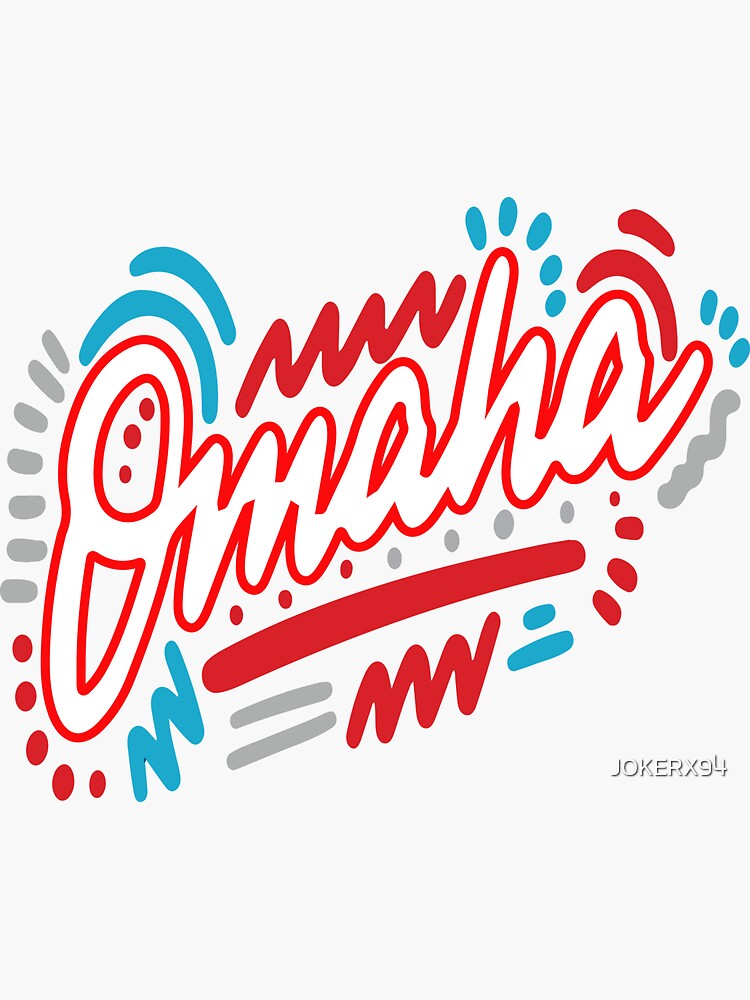 "Omaha Face Mask" Sticker by JOKERX94 | Redbubble