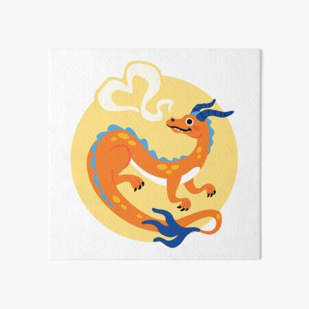 "AROACE DRAGON (orange and blue) Aro Ace Aromantic Asexual Queer Pride LGBTQ+" Art Board Print ...