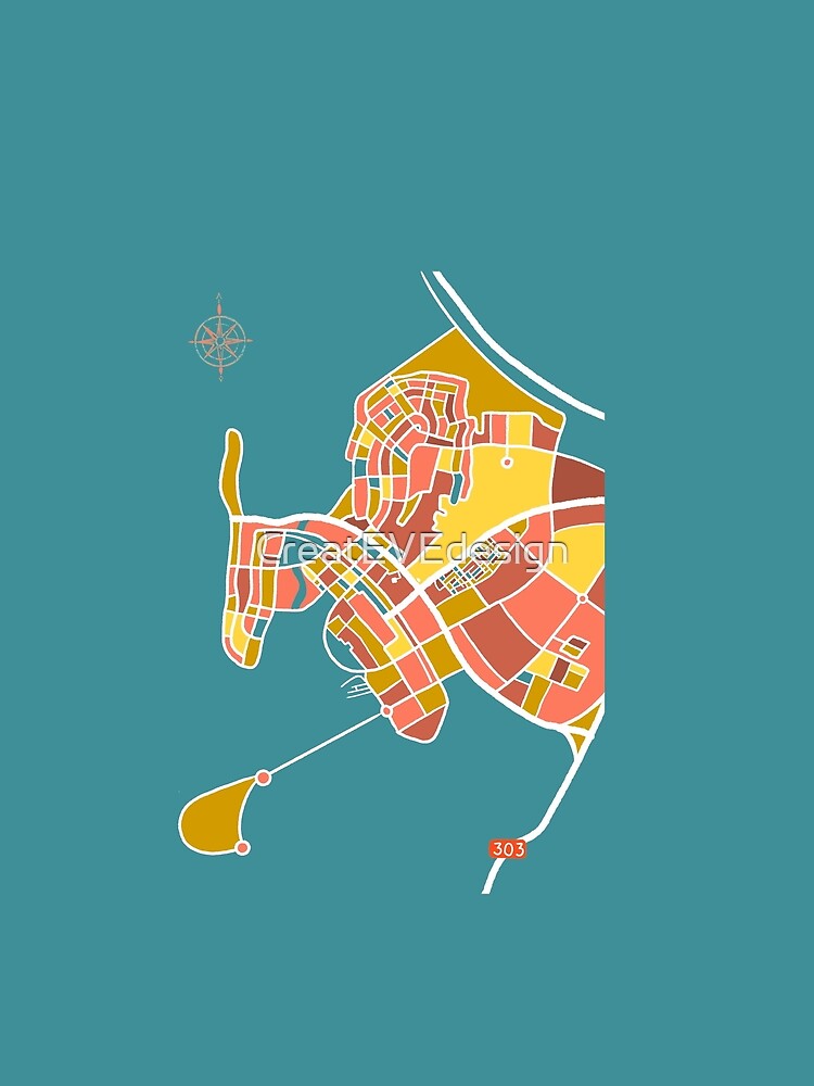 "Artistic map of KAUST, King Abdullah University of Science and ...