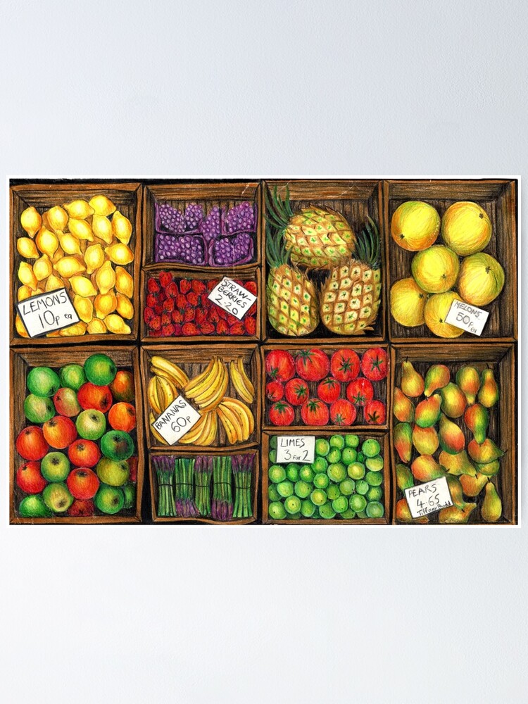"The Market Stall" Poster for Sale by tiffanybudd | Redbubble