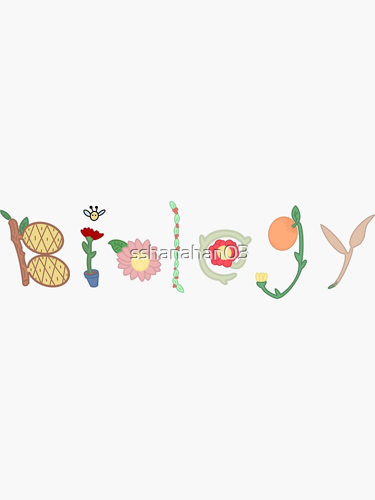 "Biology Label Design" Sticker by sshanahan03 | Redbubble