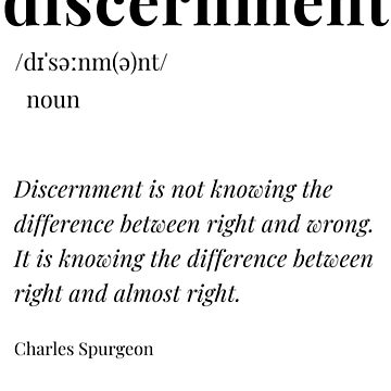 "Discernment definition" Art Print for Sale by dat-designs | Redbubble