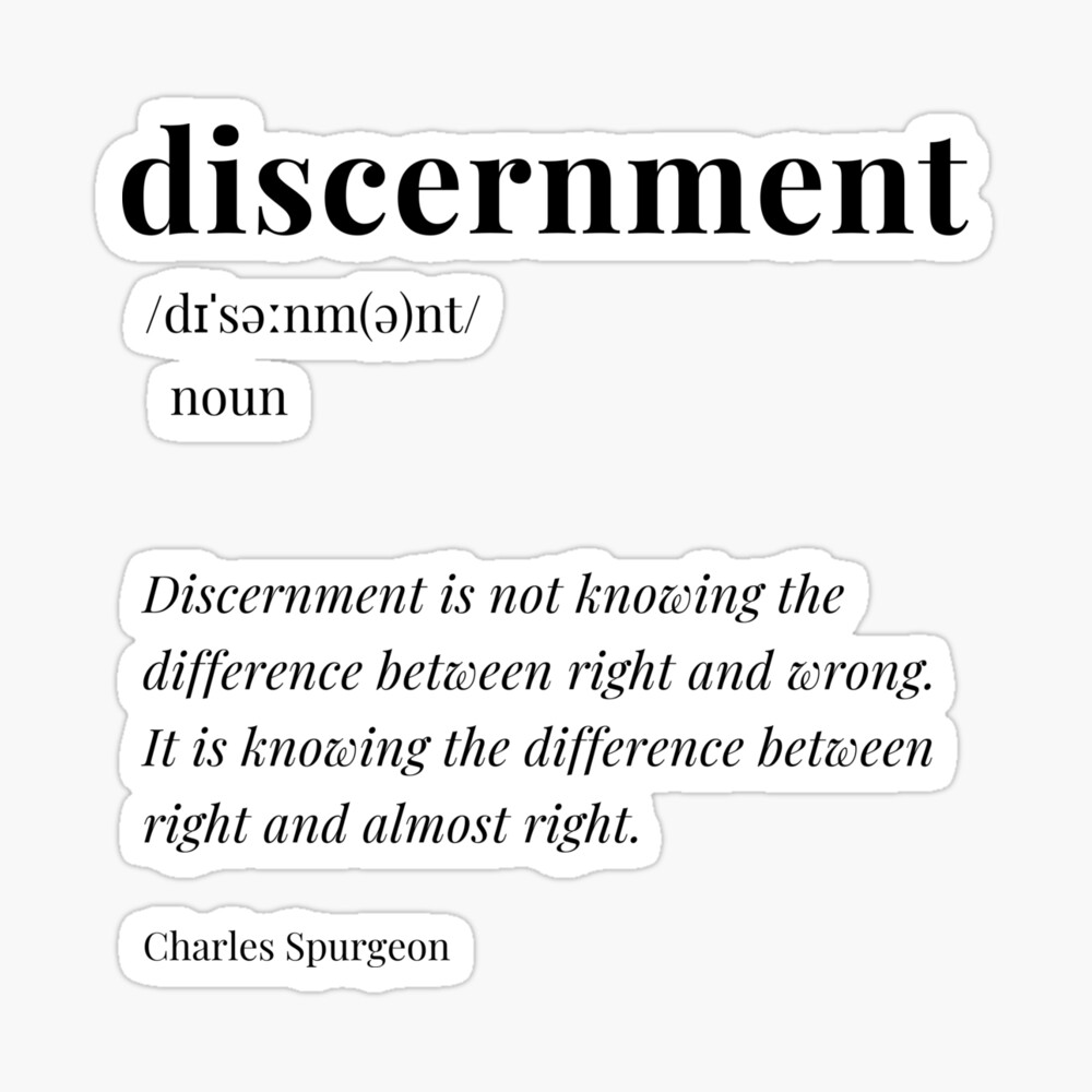Finding “We Need Discernment In What We See And… By, 59% OFF