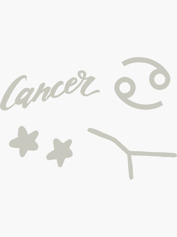 "Zodiac sign Cancer sticker pack" Sticker for Sale by itz-heidi | Redbubble