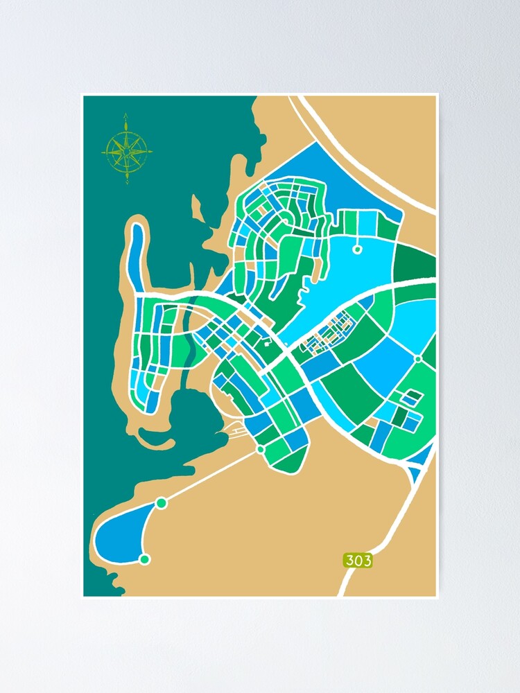 "Artistic map of KAUST, King Abdullah University of Science and ...