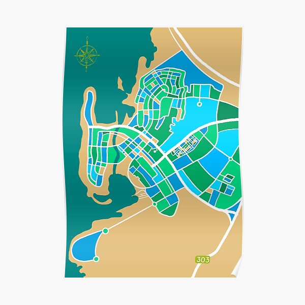 "Artistic map of KAUST, King Abdullah University of Science and ...