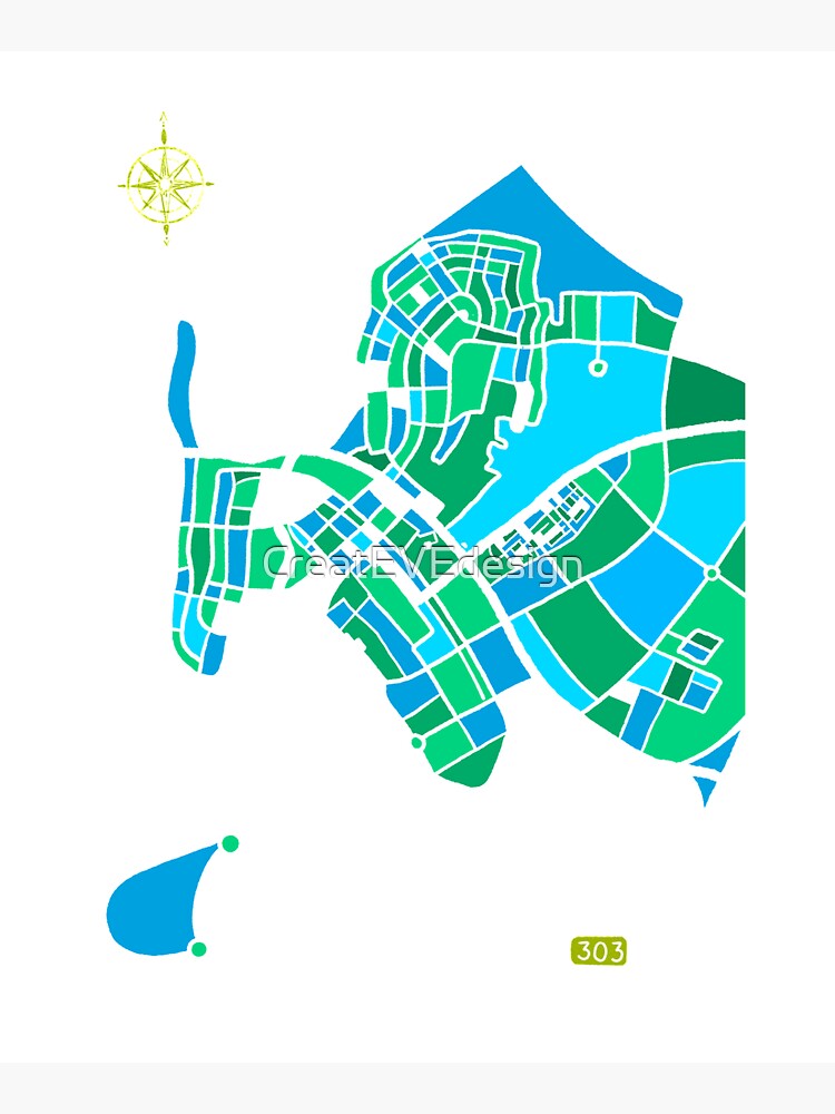 "Artistic map of KAUST, King Abdullah University of Science and ...