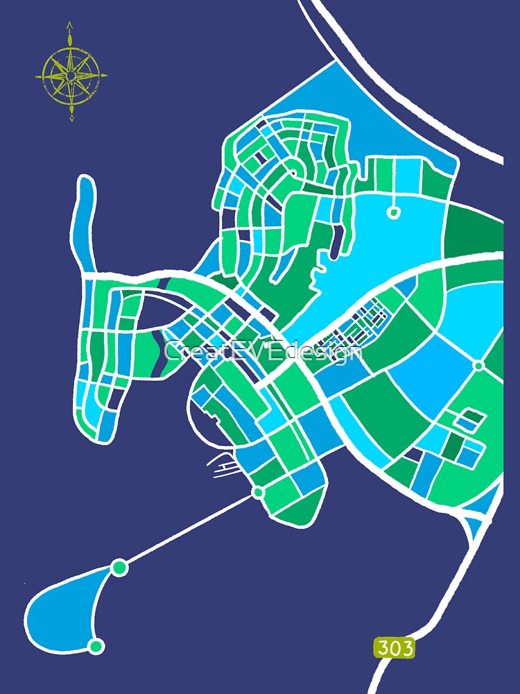 "Artistic map of KAUST, King Abdullah University of Science and ...