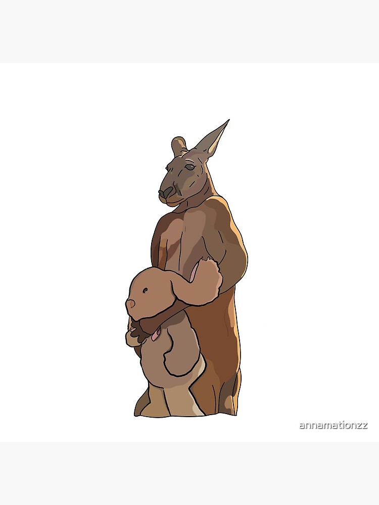 "Roger the Red Kangaroo" Poster for Sale by annamationzz | Redbubble