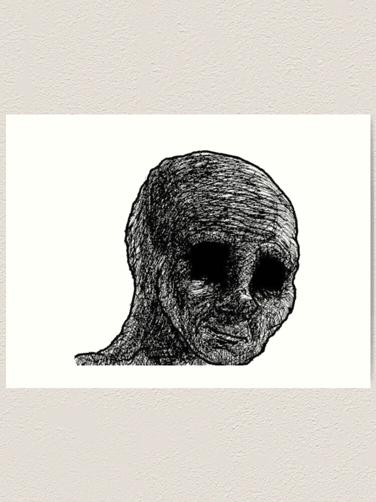 "Withered Wojak" Art Print for Sale by PyrocynicalVEVO | Redbubble