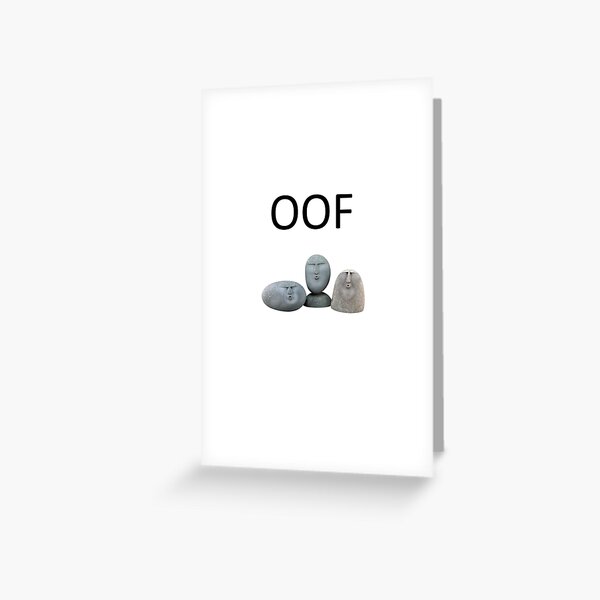"OOF STONES | OOF Stones Meme" Greeting Card for Sale by rajputdhavals ...