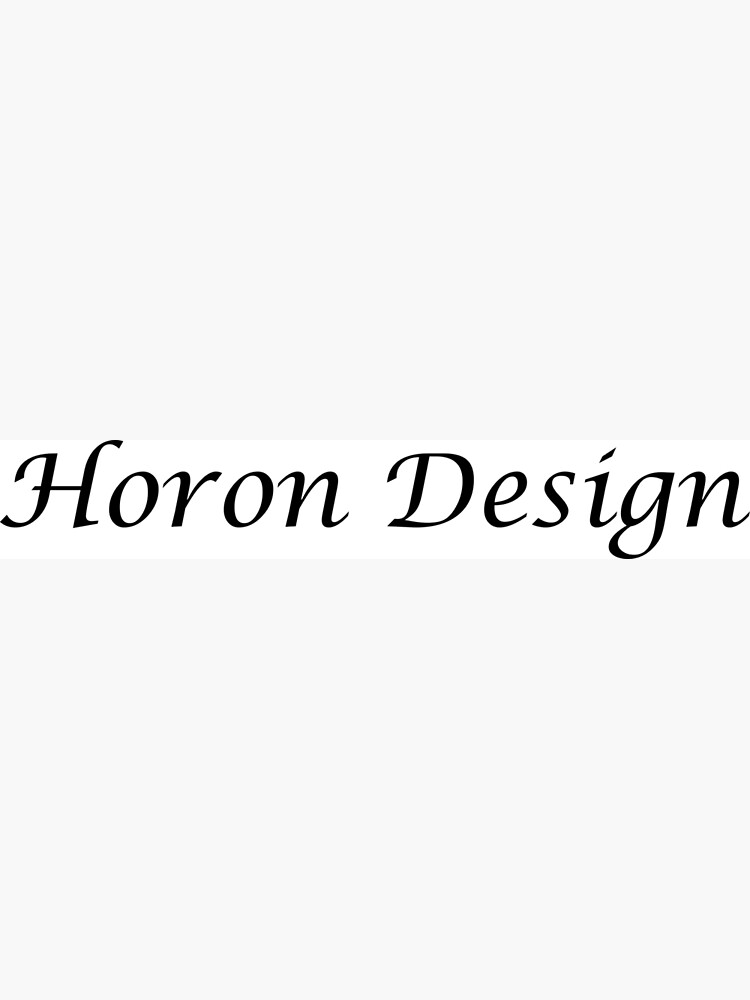 "Horon Design Logo" Art Print for Sale by horondesign | Redbubble