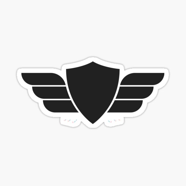 "Wings logo" Sticker by med-ouzanou | Redbubble