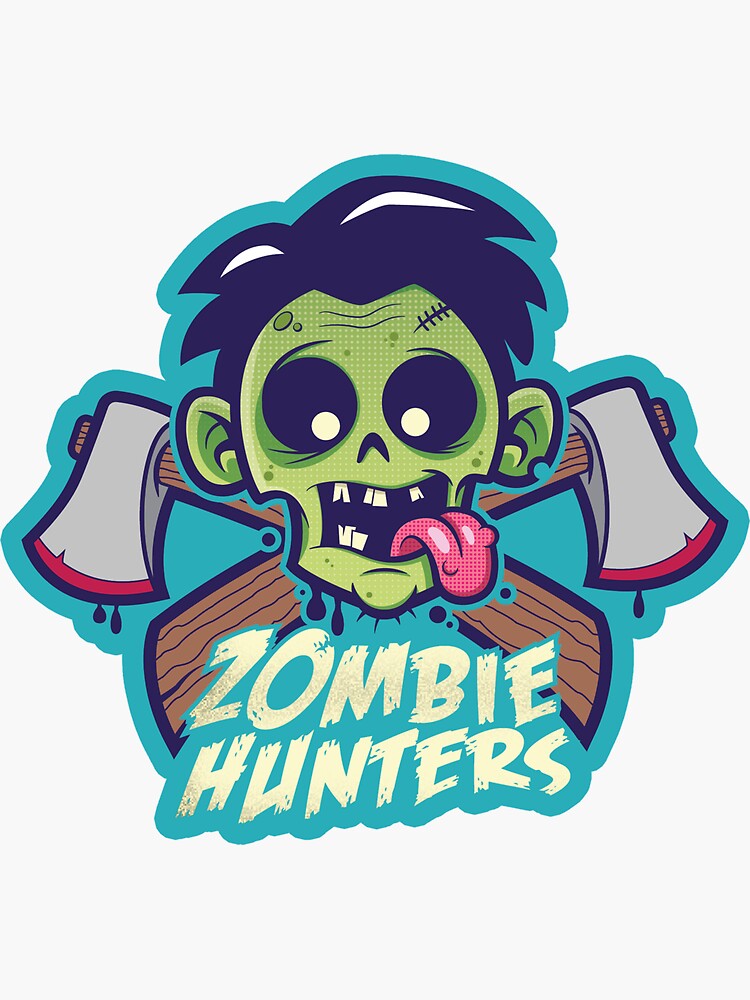 "Zombie Hunters" Sticker by ODENSTUDIOS | Redbubble
