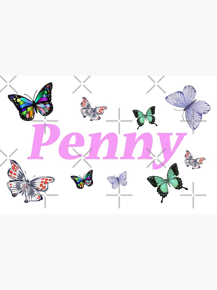 "Penny with Butterfly Design Name" Art Print for Sale by DesertRose2020 ...