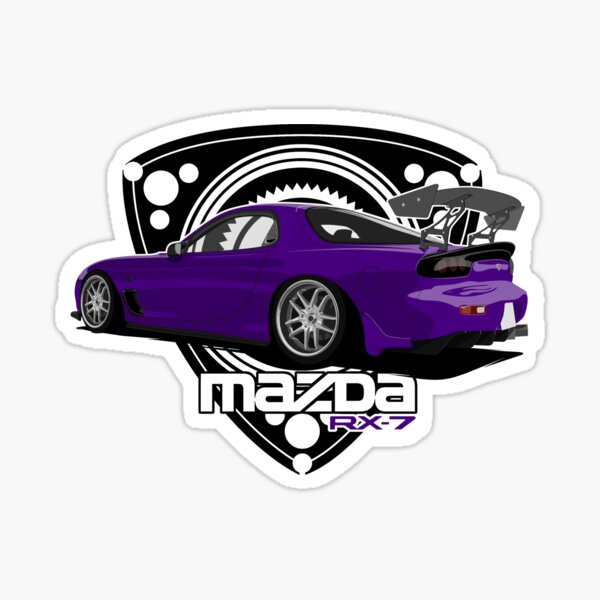 "Mazda RX7 JDM" Sticker for Sale by AUTO-ILLUSTRATE | Redbubble