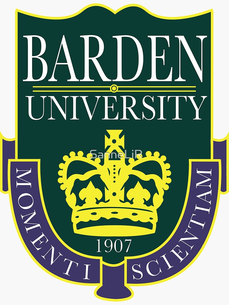 "Barden University" Sticker for Sale by SanneLiR | Redbubble