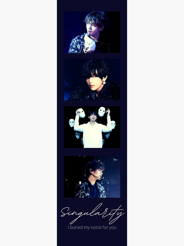 "BTS V Singularity Stickers" Sticker by Babicqkes | Redbubble