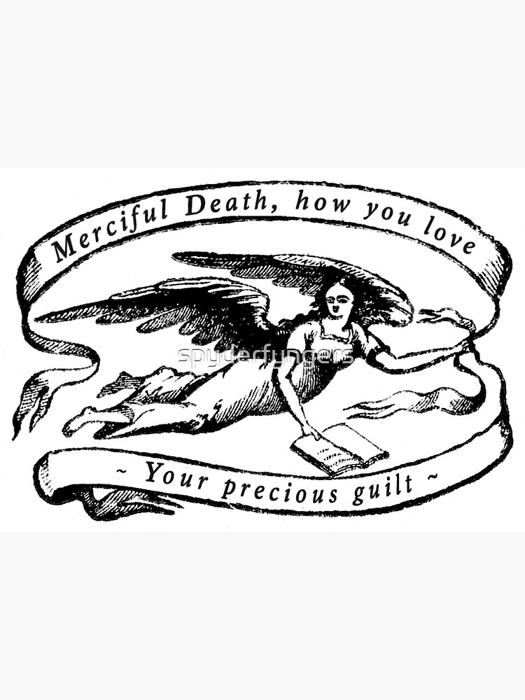 "Merciful Death" Sticker for Sale by spyderfyngers | Redbubble