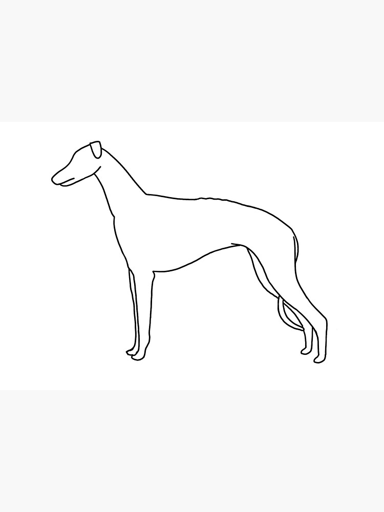 "Greyhound outline " Sticker for Sale by AMDdogs | Redbubble